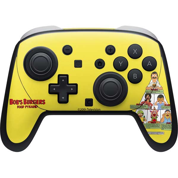 Bobs Burgers Food Pyramid Nintendo Switch 2 (2025) Pro Controller Skin ...