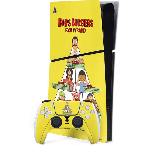 Bobs Burgers Food Pyramid PS5 Slim Digital Edition Console & Controller ...