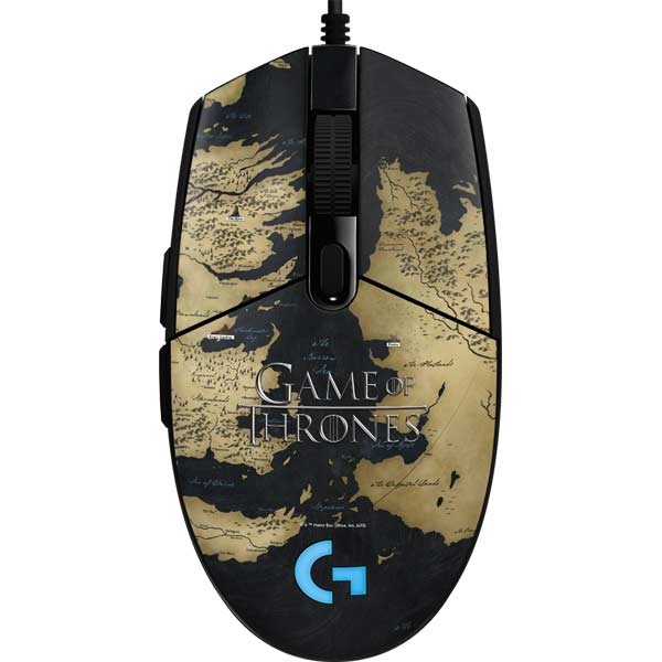 Game of Thrones: Westeros Map G203 Prodigy RGB Wired Gaming Mouse Skin ...