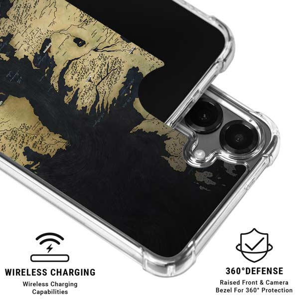 Game of Thrones: Westeros Map Galaxy S26 Clear Case – Skinit
