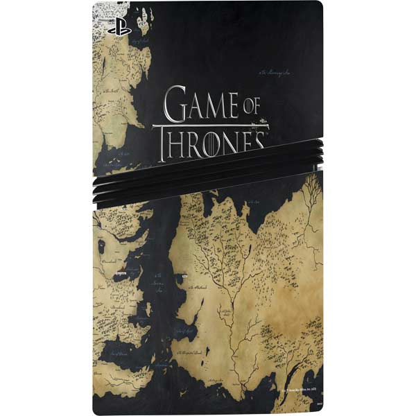 Game of Thrones: Westeros Map Skin for PS5 Pro Console with Disk Drive ...