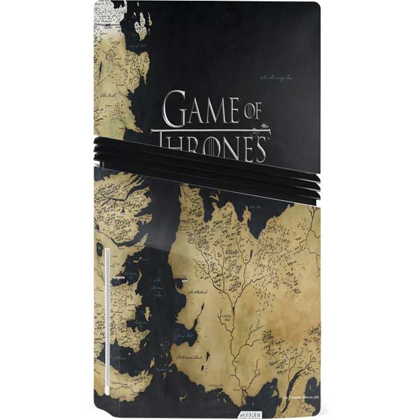 Game of Thrones: Westeros Map Skin for PS5 Pro Console with Disk Drive ...