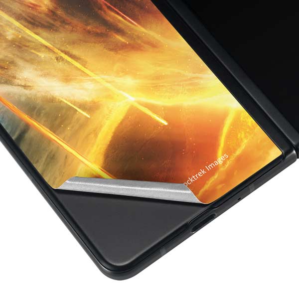 Giant Asteroid Collides with Planet Earth Skin for Galaxy Z Fold3 5G ...