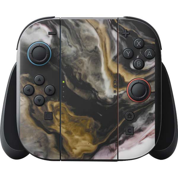 Gold Blush Marble Ink Nintendo Switch 2 (2025) with Joy-Con Skin | Skinit