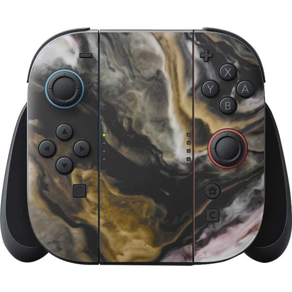 Gold Blush Marble Ink Nintendo Switch 2 (2025) Joy-Con Controller Skin ...