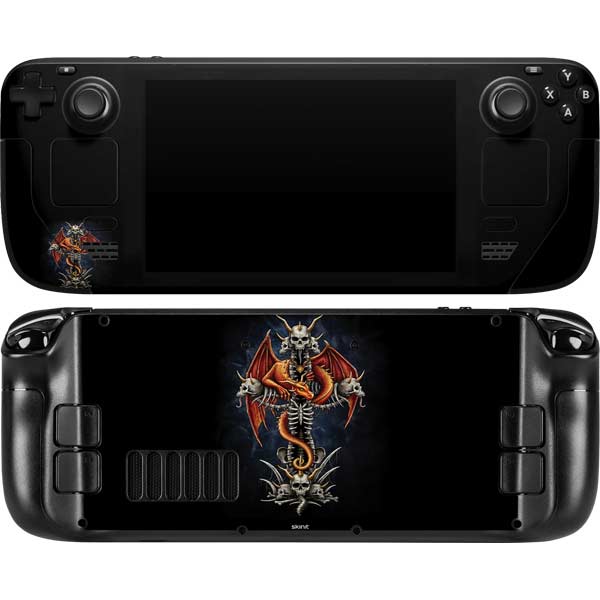 Gothic Dragon & Skull Cross by Sarah Richter Steam Deck Handheld Gaming ...