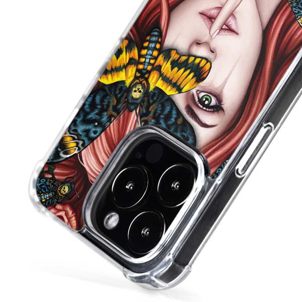 Gothic Woman and Death Moth Butterflies by Sarah Richter iPhone 16 Pro ...