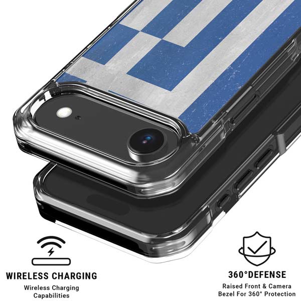 Greece Flag Distressed iPhone 17 Air MagSafe Case | Skinit