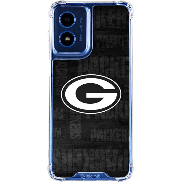 NFL Green Bay Packers Black & White Moto G 5G Clear Case | Transparent ...