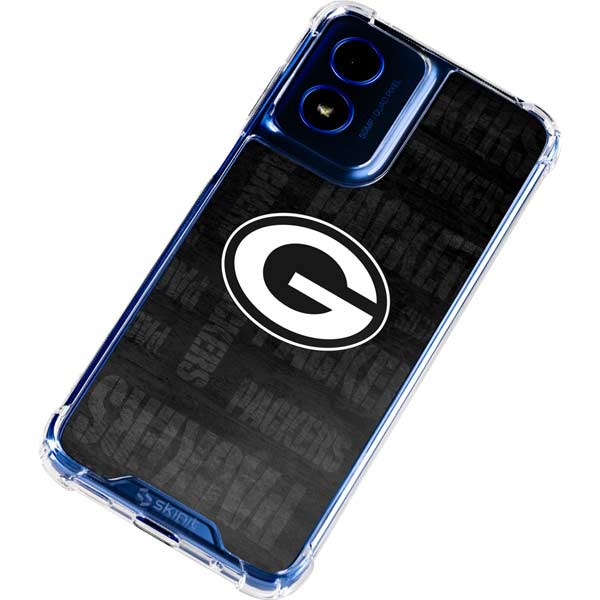 NFL Green Bay Packers Black & White Moto G 5G Clear Case | Transparent ...