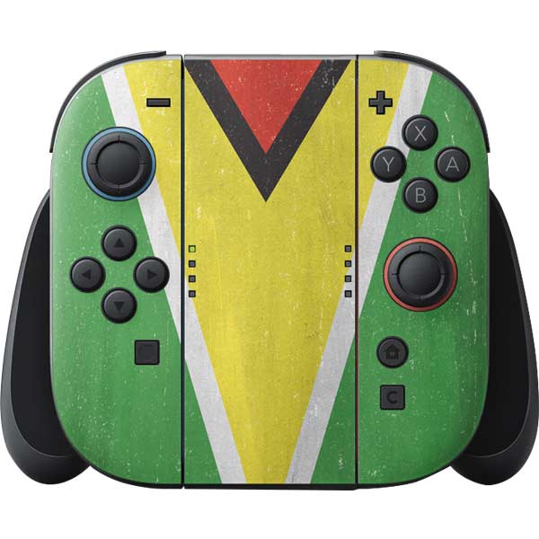 Guyana Flag Distressed Nintendo Switch 2 (2025) Joy-Con Controller Skin ...