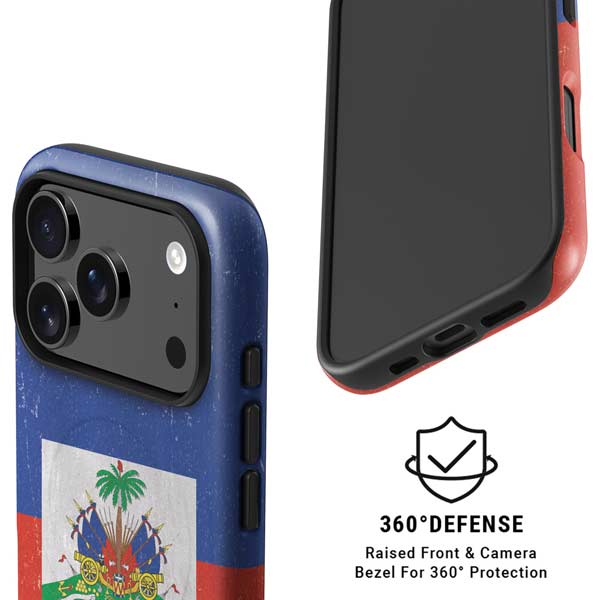 Haitian Flag Distressed Apple iPhone 17 Pro Max Magsafe Impact Case ...