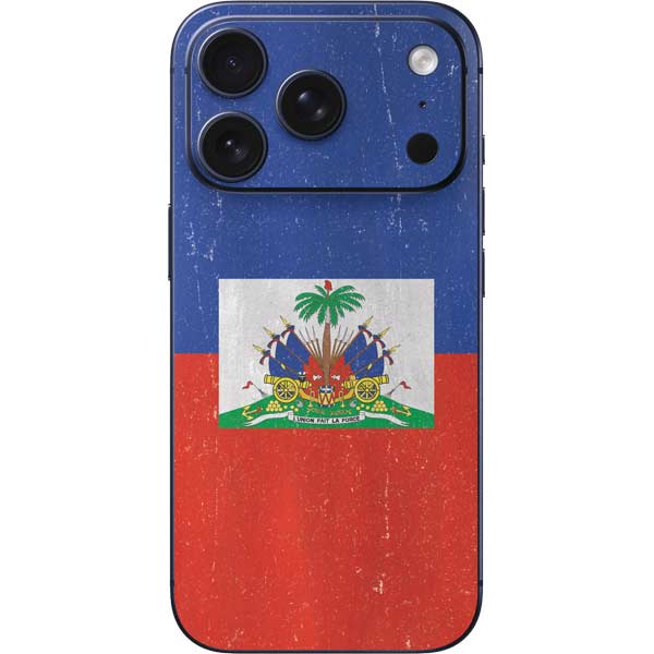 iPhone 17 Pro Max Haitian Flag Distressed Skin | Decals | Wraps | Skinit