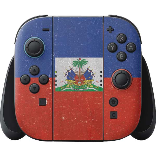 Haitian Flag Distressed Nintendo Skins | Skinit.com