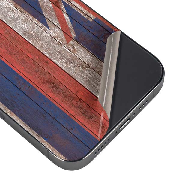iPhone 16 Pro Hawaiian Flag Dark Wood Skin | Decals | Wraps | Skinit