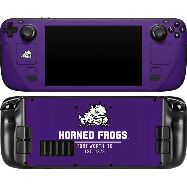 Horned Frogs Fort Worth Steam Deck Handheld Gaming Computer Skin – Skinit