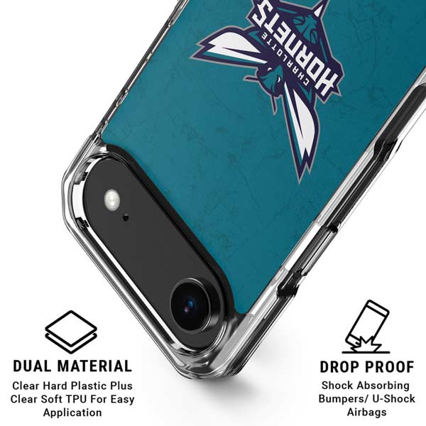 NBA Charlotte Hornets Distressed iPhone 17 Air MagSafe Case | Skinit
