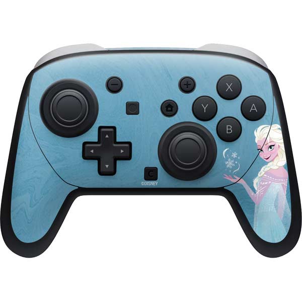 Disney Frozen Ice Blue Elsa Art Nintendo Switch 2 (2025) Pro Controller ...