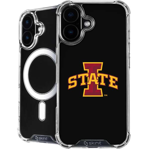Iowa State University Primary Logo Black iPhone 16 Plus MagSafe Case ...