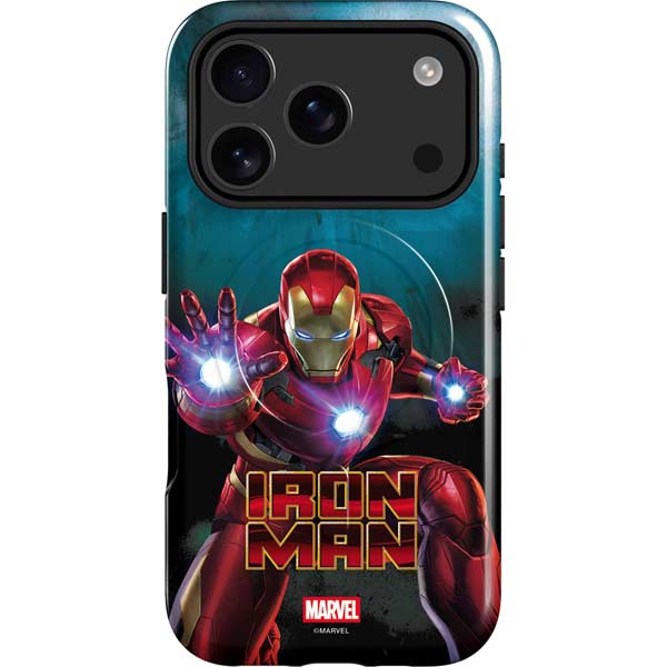 Marvel Iron Man Repulsor Blast Apple iPhone 17 Pro Magsafe Impact Case ...