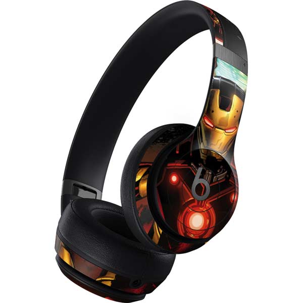 Marvel Iron Man Three Panel Beats Solo 4 On-Ear Wireless Headphones ...
