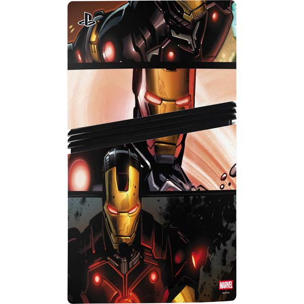 Marvel Iron Man Three Panel PS5 Pro Console & Controller with Disk ...