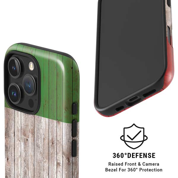 Italian Flag Dark Wood Apple iPhone 16 Pro Max Magsafe Impact Case ...