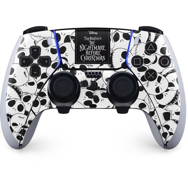 Jack Skellington Pattern PS5 DualSense Edge Pro Controller Skin – Skinit