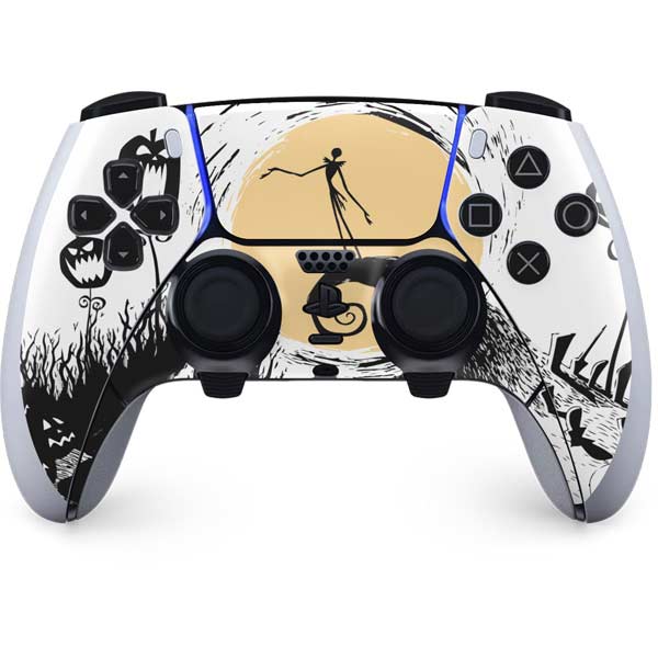 Jack Skellington Pumpkin King PS5 DualSense Edge Pro Controller Skin ...