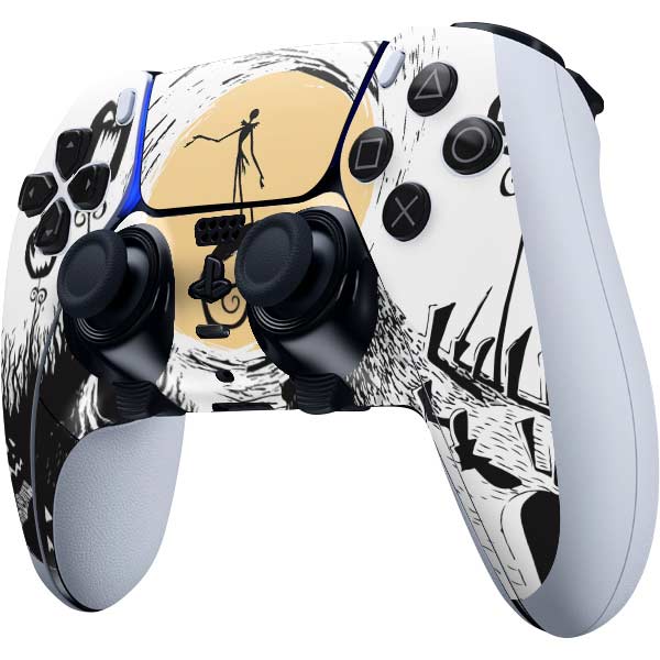 Jack Skellington Pumpkin King PS5 DualSense Edge Pro Controller Skin ...
