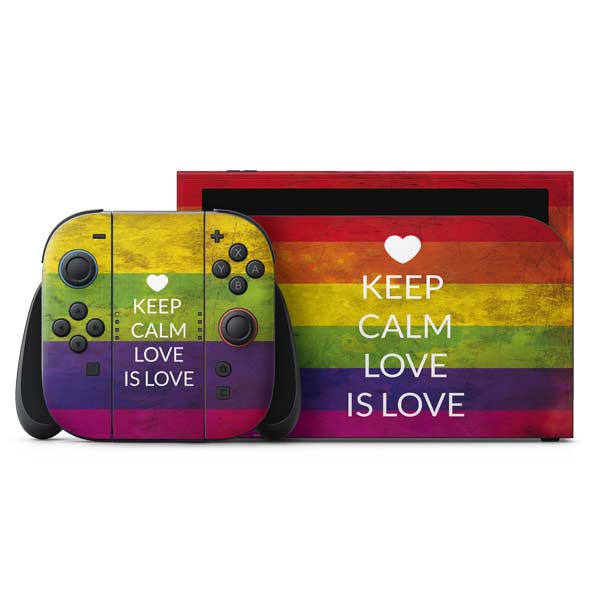Keep Calm Love Is Love Nintendo Switch 2 (2025) with Joy-Con Skin | Skinit