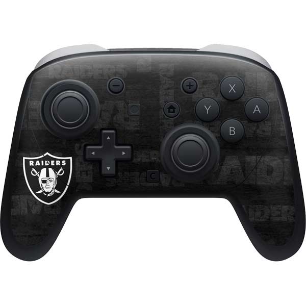 NFL Las Vegas Raiders Black & White Nintendo Switch 2 (2025) Pro ...