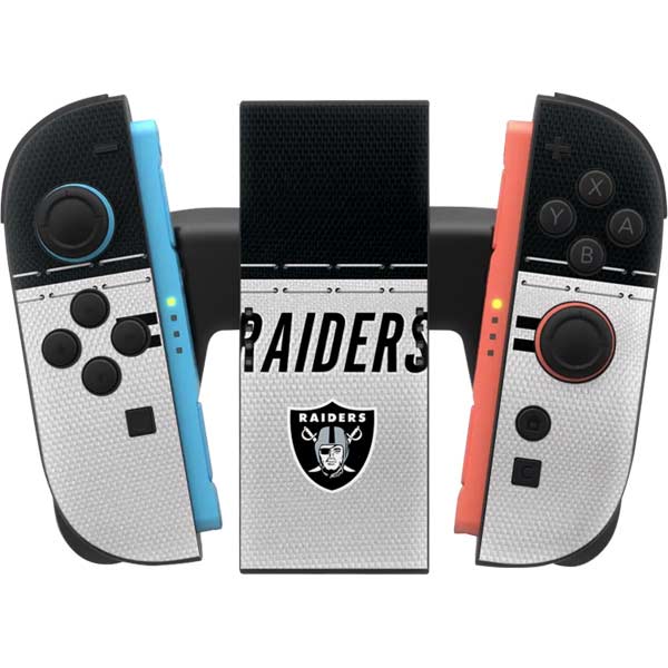 NFL Las Vegas Raiders White Striped Nintendo Switch 2 (2025) Joy-Con ...