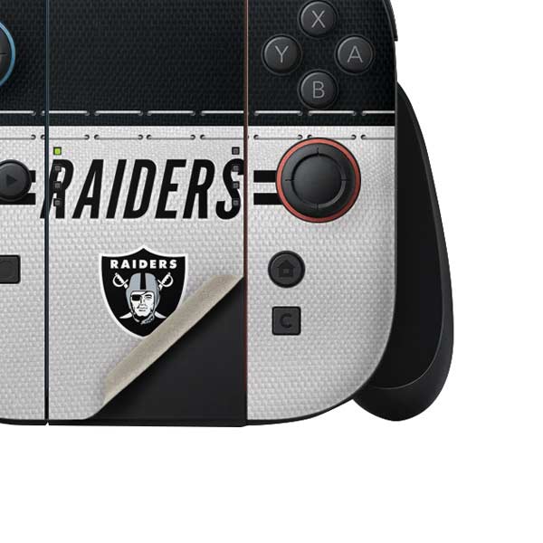 NFL Las Vegas Raiders White Striped Nintendo Switch 2 (2025) Joy-Con ...