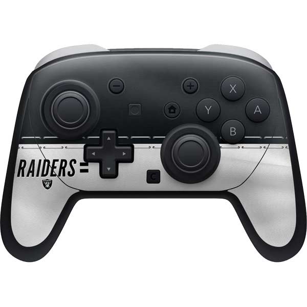 NFL Las Vegas Raiders White Striped Nintendo Switch 2 (2025) Pro ...