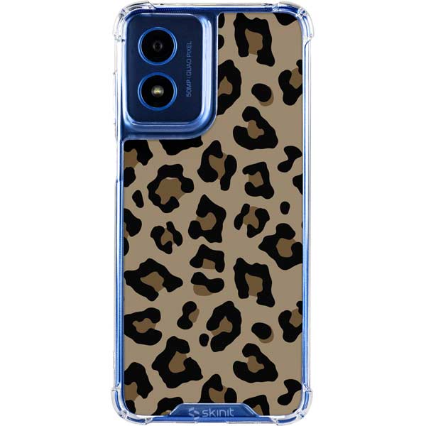 Leopard Print Moto G 5G Clear Case | Transparent Phone Cases – Skinit