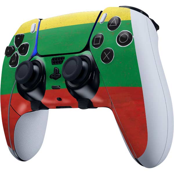 Lithuania Flag Distressed PS5 DualSense Edge Pro Controller Skin – Skinit