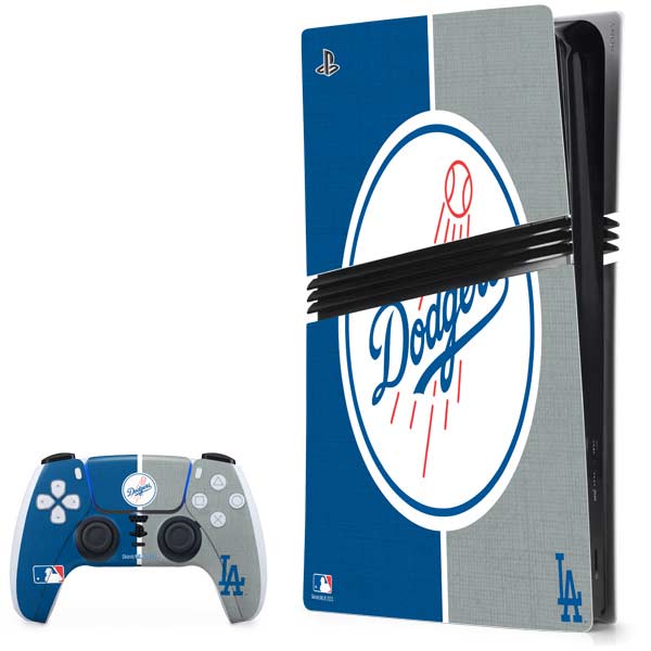 MLB Los Angeles Dodgers Split PS5 Pro Console & Controller Skins | Skinit