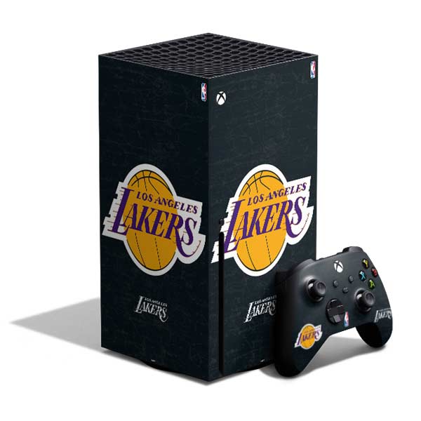 Los Angeles Lakers Black Primary Logo Microsoft Xbox Skin | NBA – Skinit