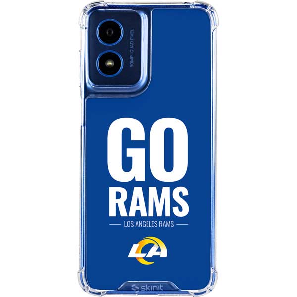 NFL Los Angeles Rams Team Motto Moto G Play 4G Clear Case | Transparent ...