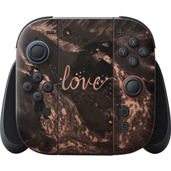 Love Rose Gold Black Nintendo Switch 2 (2025) Joy-Con Controller Skin ...