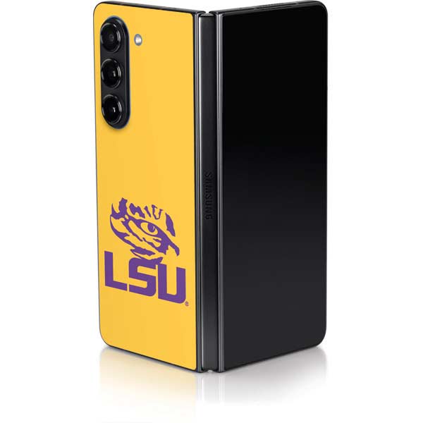 LSU Tiger Eye Logo Yellow Skin for Galaxy Z Fold5 5G | Skinit