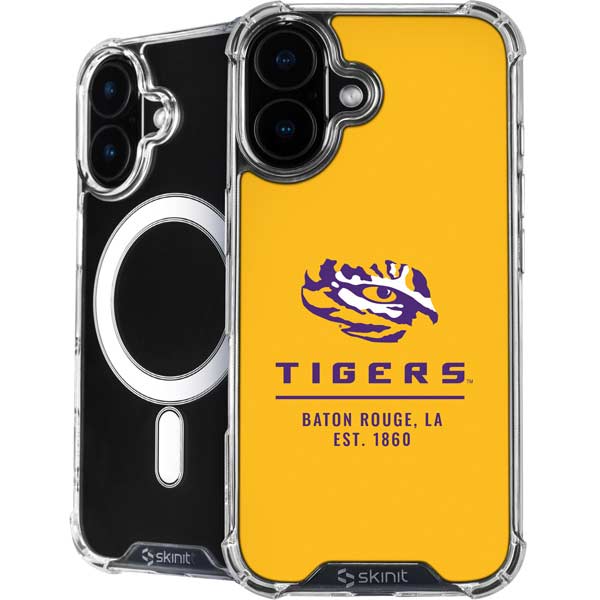LSU Tigers Baton Rouge Yellow iPhone 17 MagSafe Case | Skinit