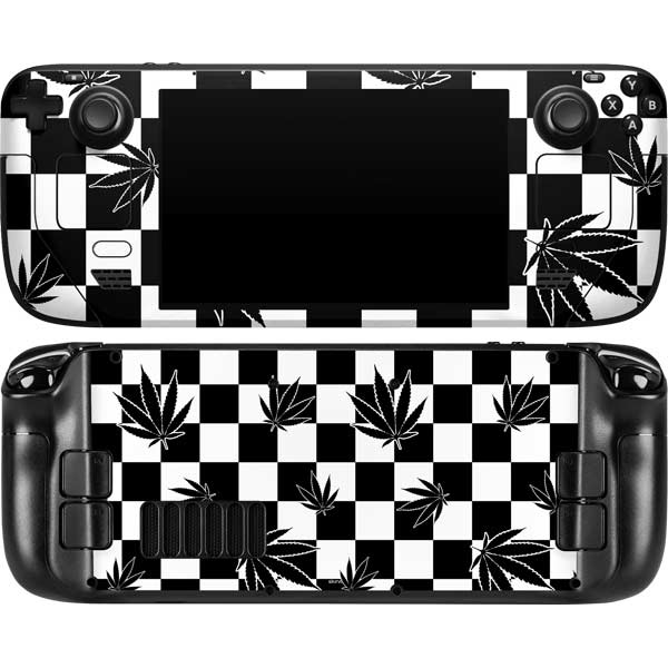 Marijuana Checkered Steam Deck Handheld Gaming Computer OLED Skin – Skinit