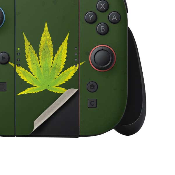 Marijuana Leaf Light Green Nintendo Switch 2 (2025) Joy-Con Controller ...