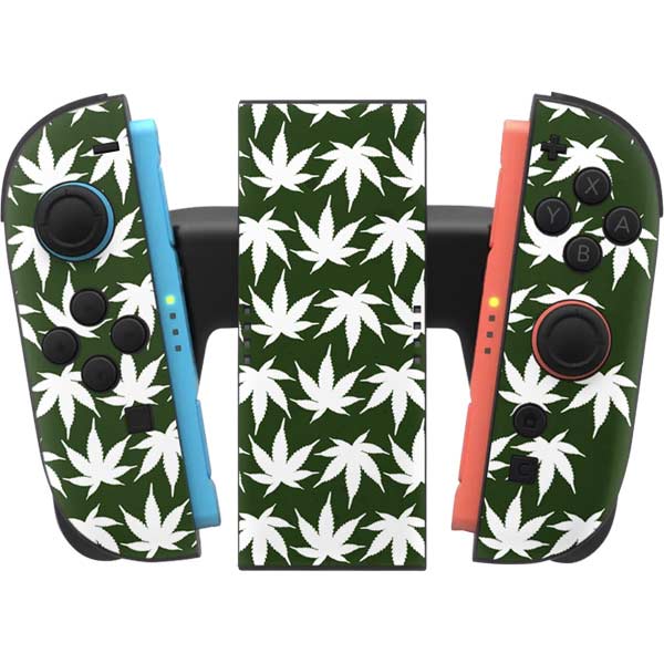 Marijuana Leaf White Pattern Nintendo Switch 2 (2025) Joy-Con ...