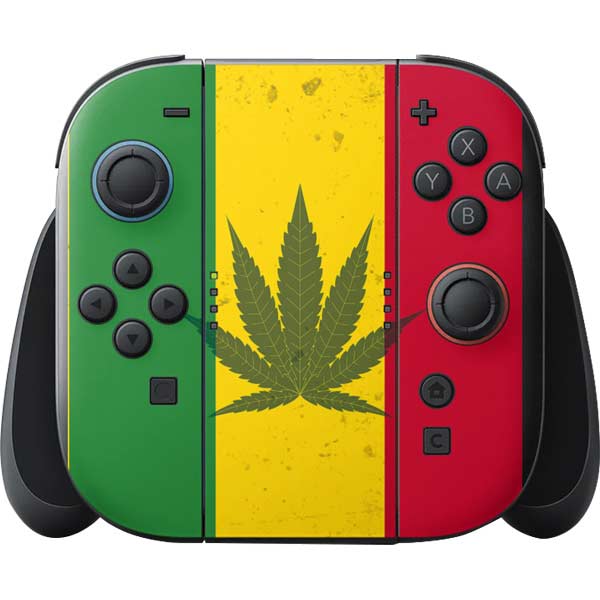 Marijuana Rasta Flag Nintendo Switch 2 (2025) with Joy-Con Skin | Skinit