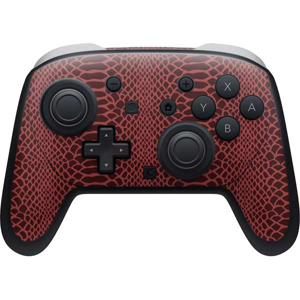Marsala Snake Skin Nintendo Switch 2 (2025) Pro Controller Skin | Skinit