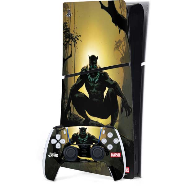 Marvel Black Panther TChalla King of Wakanda PS5 Slim Digital Edition ...