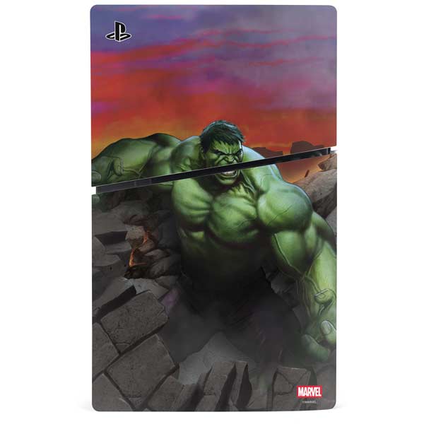 Marvel Enraged Hulk PS5 Slim Digital Edition Console & Controller Skins ...
